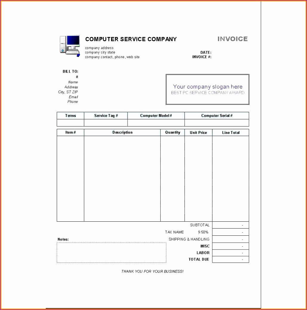 6 Billing Template Excel Excel Templates