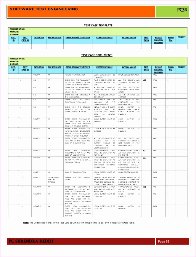 8 Excel Test Case Template Excel Templates 8 Excel Test Case Template Excel Templates