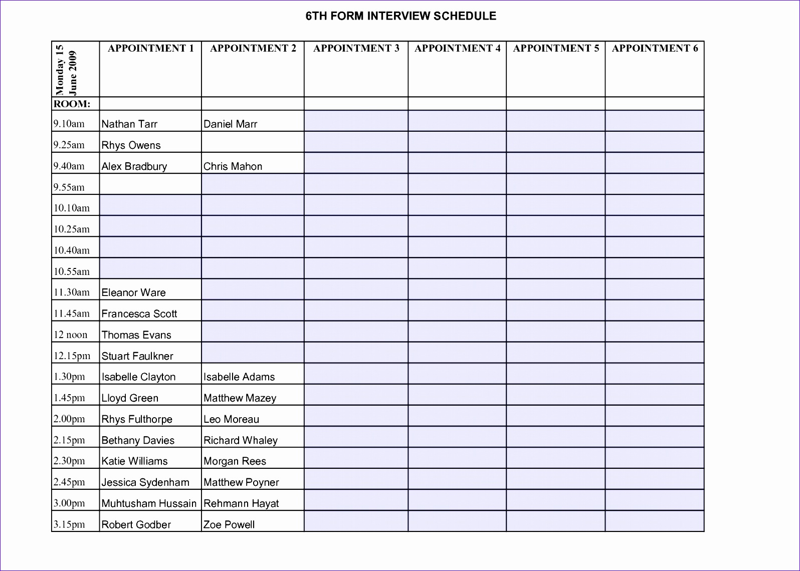 6 Excel Timetable Template Excel Templates