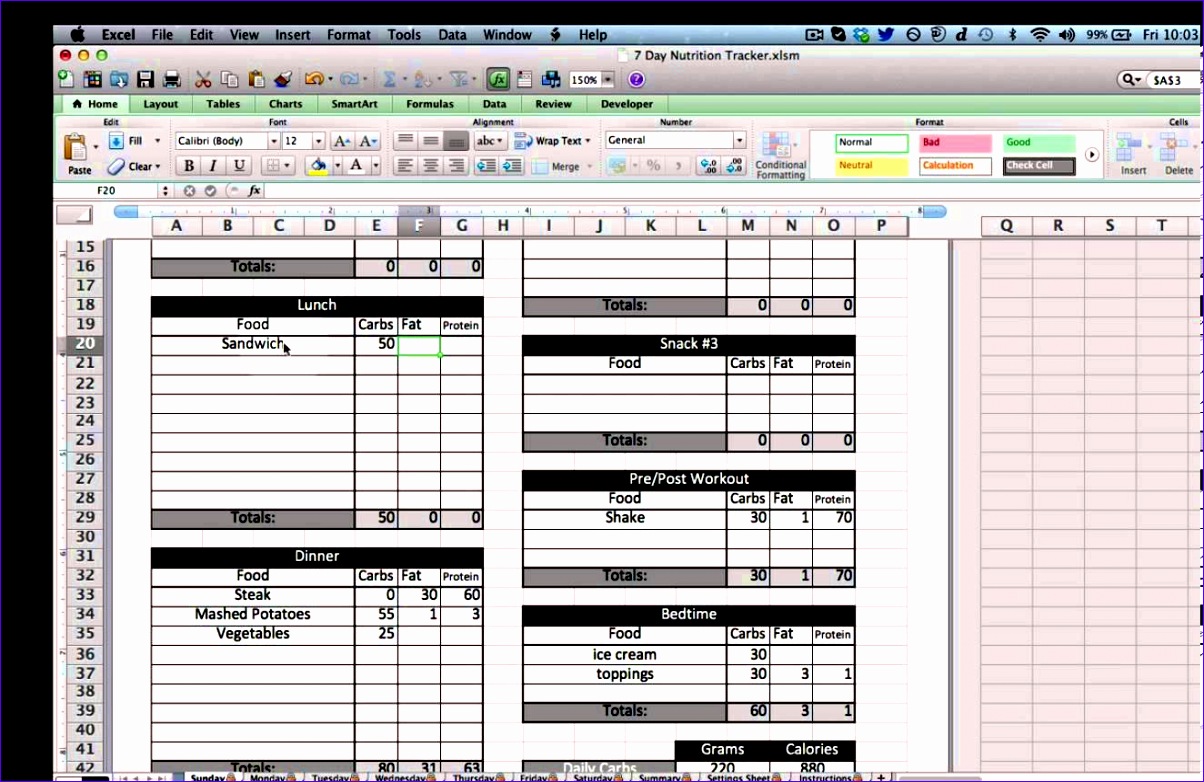 Sample Food Stub Template Tricksdast