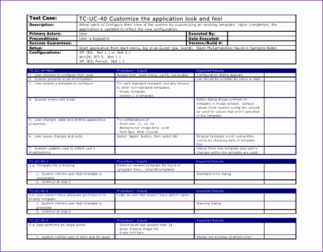 12 Test Plan Template Excel Excel Templates