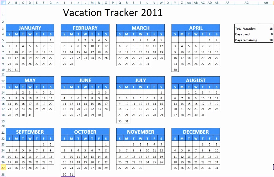 9 Vacation Excel Template Excel Templates Excel Templates 9 Vacation Excel Template Excel Templates Excel Templates